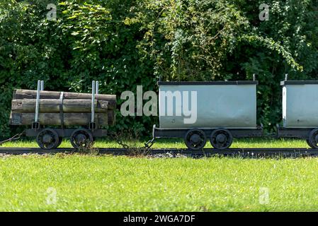 Chariots pour le transport de poutres de support et de lignite ...