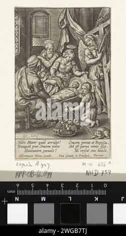 Christkind dort à de Wieg, Hieronymus Wierix, 1563 - avant 1619 imprimer l'enfant Christ dort ...