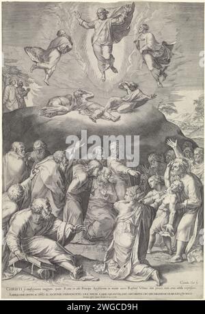 Transfiguration sur le Berg Tabor, Cornelis Cort, d'après Rafaël, 1602 ...