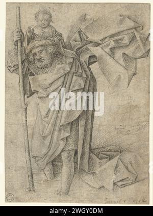Saint Christoffel avec l'enfant Christ, Anonyme, c. 1570 - c. 1600 ...