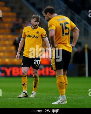Tommy Doyle et Craig Dawson des Wolverhampton Wanderers réagissent lors ...