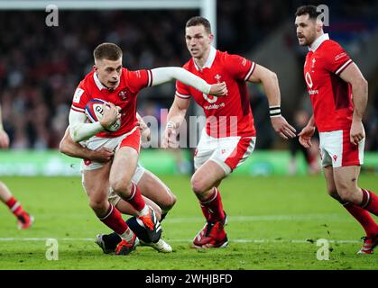Cameron Winnett du pays de Galles lors du Guinness six Nations match au ...