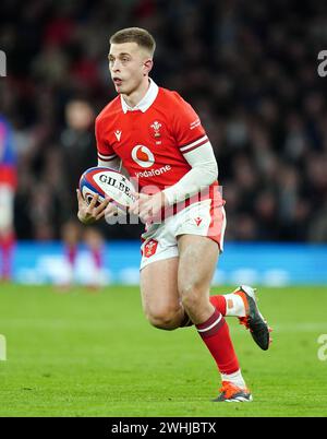 Cameron Winnett du pays de Galles lors du Guinness six Nations match au ...