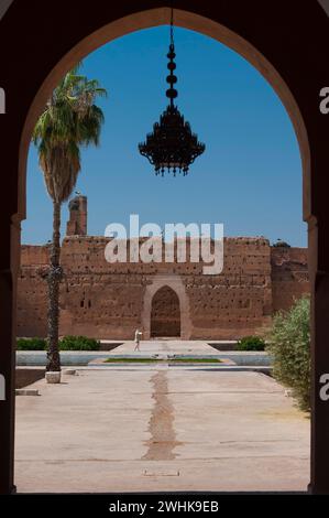 L'ancien palais El Badi, histoire, bâtiment, arabe, lampe, ancien ...