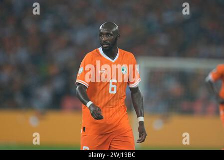 11 février 2024 : Seko Mohamed Fofana (Côte d'Ivoire) fait des gestes ...