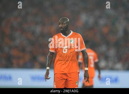 11 février 2024 : Seko Mohamed Fofana (Côte d'Ivoire) tire au but lors ...