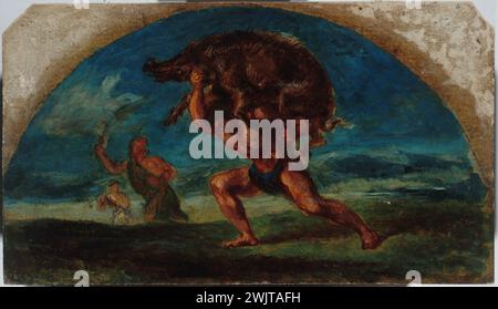Eugène Delacroix (1798-1863) 'Hercule tuant le Nessus Centaurien ...