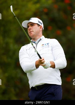 17 février 2024 Luke List lors de la troisième manche de la Genesis ...