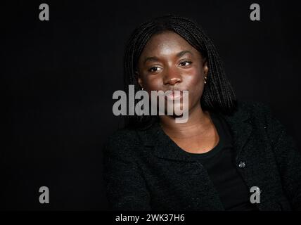 18 février 2024, Berlin : Suzy Bemba, actrice française, se tient ...