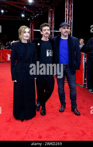 Isabelle Huppert, Nahuel Perez Biscayart und Stephane Rideau BEI der ...