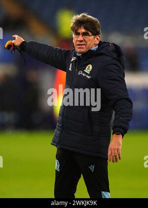 David Lowe, entraîneur adjoint des Blackburn Rovers (au centre) avant ...