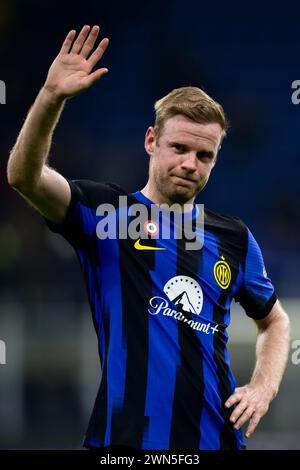 Davy Klaassen de FC Internazionale gestes pendant le Serie A match ...