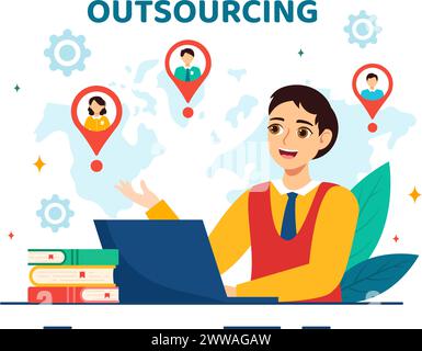 Externalisation des activités avec idée de travail d'équipe ...
