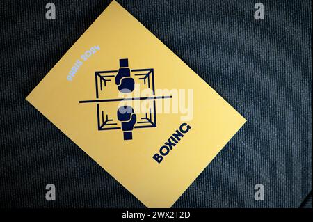 Pictogramme de boxe pour les jeux olympiques d'été de paris 2024. Icône ...