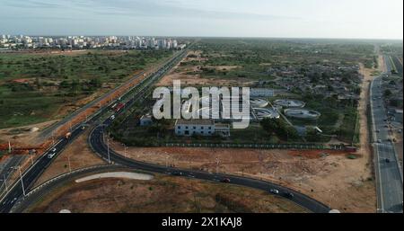 (240417) -- LUANDA, 17 avril 2024 (Xinhua) -- une photo prise par un ...
