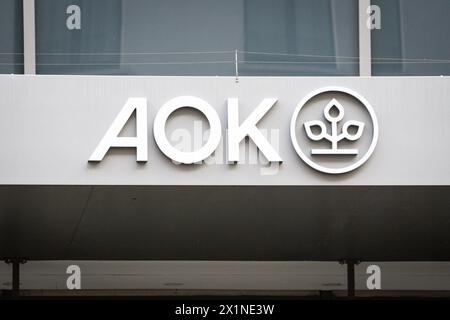 Symbolbild logo des gesetzlichen Krankenversicherers AOK Symbolfoto ...