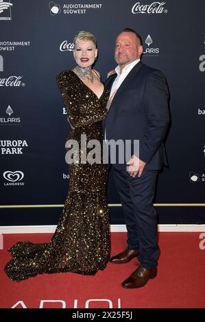 Melanie Müller mit Freund Andreas Kunz BEI der Verleihung des 24. Radio ...