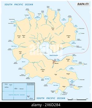La Polynésie française, l'île, l'île de Rapa Austral, Village Local ...