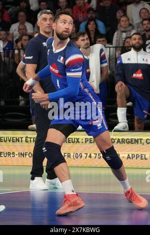 Kevin Tillie de France lors du match amical international de volleyball ...