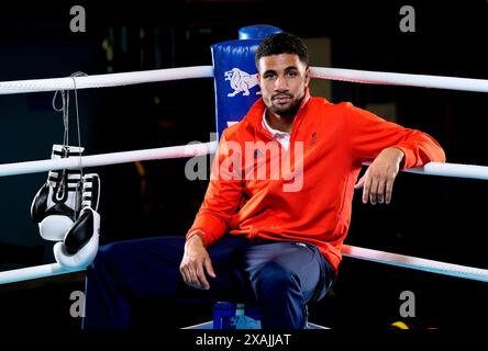 Delicious Orie lors de l'annonce de l'équipe de boxe Team GB Paris 2024 ...