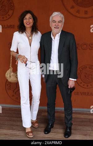 Pascal Praud, Catherine Bancarel au Village lors de l'Open de France ...