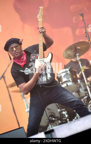 Tom Morello live auf dem Summerside Festival 2024 beim Flugplatz ...