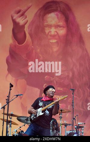 Tom Morello live auf dem Summerside Festival 2024 beim Flugplatz ...