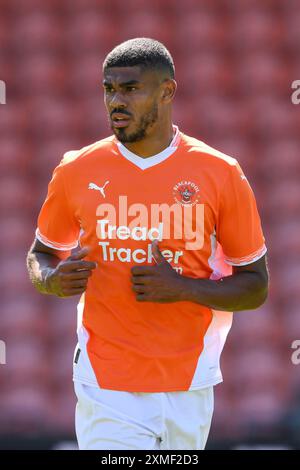 Ash Fletcher de Blackpool lors du match amical de pré-saison Blackpool ...