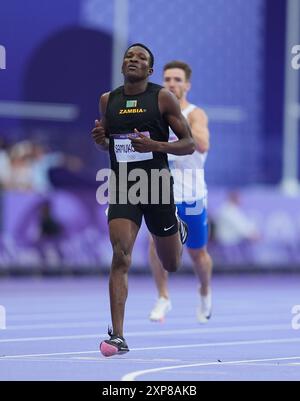 04 août 2024 : Muzala Samukonga (Zambie) participe à la première manche ...