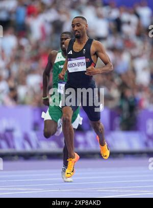 04 août 2024 : Matthew Hudson-Smith (Grande-Bretagne) participe à la ...