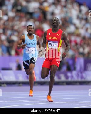 04 août 2024 : Kirani James (Grenade) participe à la première manche du ...