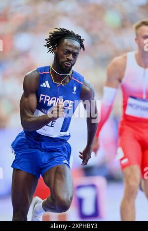 Ryan Zeze de Team France réagit lors de la première manche du 200m ...