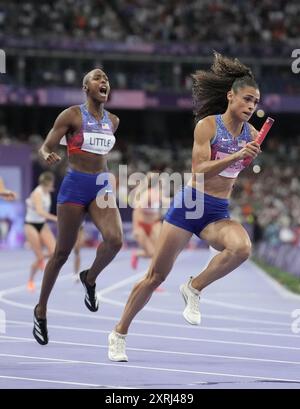 Shamier Little et Sydney McLaughlin-Levrone, des États-Unis d'Amérique ...