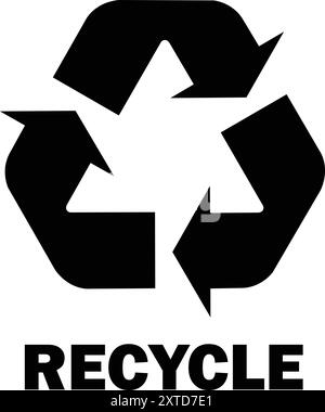 Flèches réutilisables. Flèche verte de recyclage, cycle de vie de ...