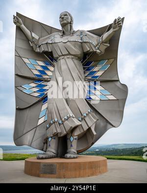Statue de dignité, Chamberlain, Dakota du Sud Photo Stock - Alamy
