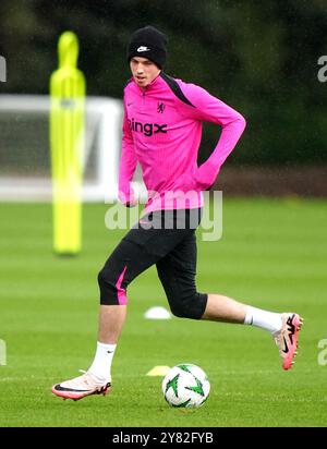 Cole Palmer de Chelsea lors d'une séance d'entraînement au Cobham ...