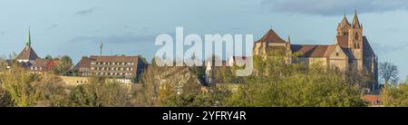 Collégiale romane Saint-Etienne dans le Vieux-Brisach sur la colline de ...