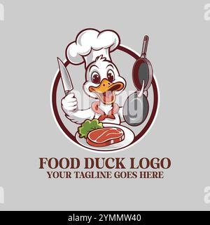 Food Duck logo, Duck logo, Food logo, Duck Design, Food Brand logo ...