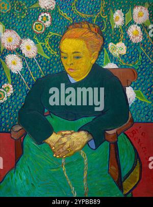 La Berceuse, Femme qui bascule un berceau, Augustine-Alix Pellicot ...