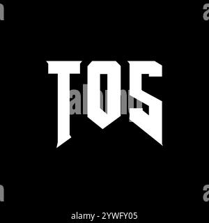 Conception de logo de lettre de TOS pour la société de technologie ...
