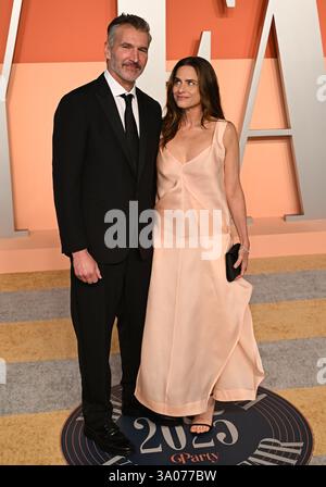 David Benioff, Amanda Peet assistent à la Vanity Fair Oscar Party 2025 ...