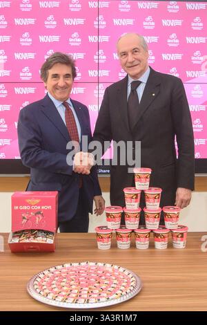 Milano, Milano. 17 mars 2025. Urbano Cairo e Flavio Repetto rinnovano ...