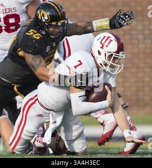 20 septembre 2014 - Columbia, MO, USA - le quarterback de l'Indiana ...