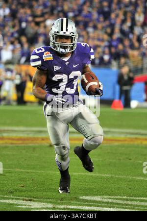 03 janvier 2013 : RB John Hubert #33 du Kansas State lors du match de ...
