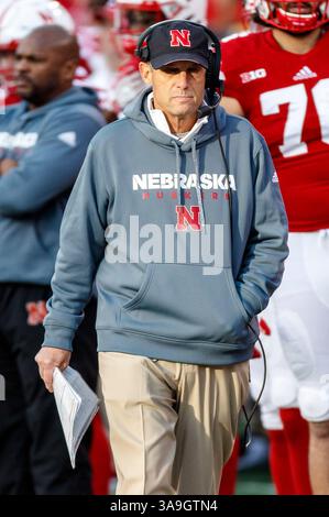04 novembre 2017 - Lincoln, ne. Pat Fitzgerald, entraîneur-chef des ...