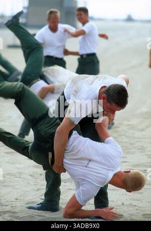 01 mai 2000 ; Coronado, CA, États-Unis ; US Navy SEALs Team, formation ...