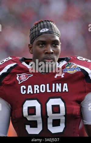 02 janvier 2011 : Devin Taylor #98 lors de la NCAA football Capital One ...