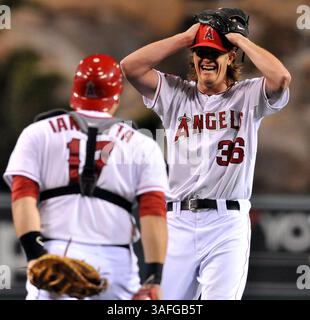 02 mai 2012 - Anaheim, Californie, États-Unis - le lanceur des Angels ...