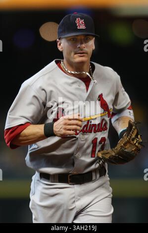 20 juillet 2009 : le joueur de terrain de gauche de Louis Cardinals ...