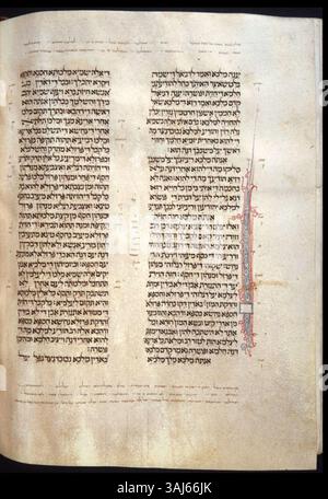 La Bible Cervera, un manuscrit hébreu enluminé datant d'environ 1300 ...